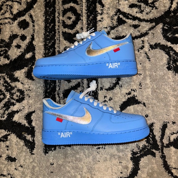 Shoes | Offwhite Air Force 1 Mca University Blue | Poshmark